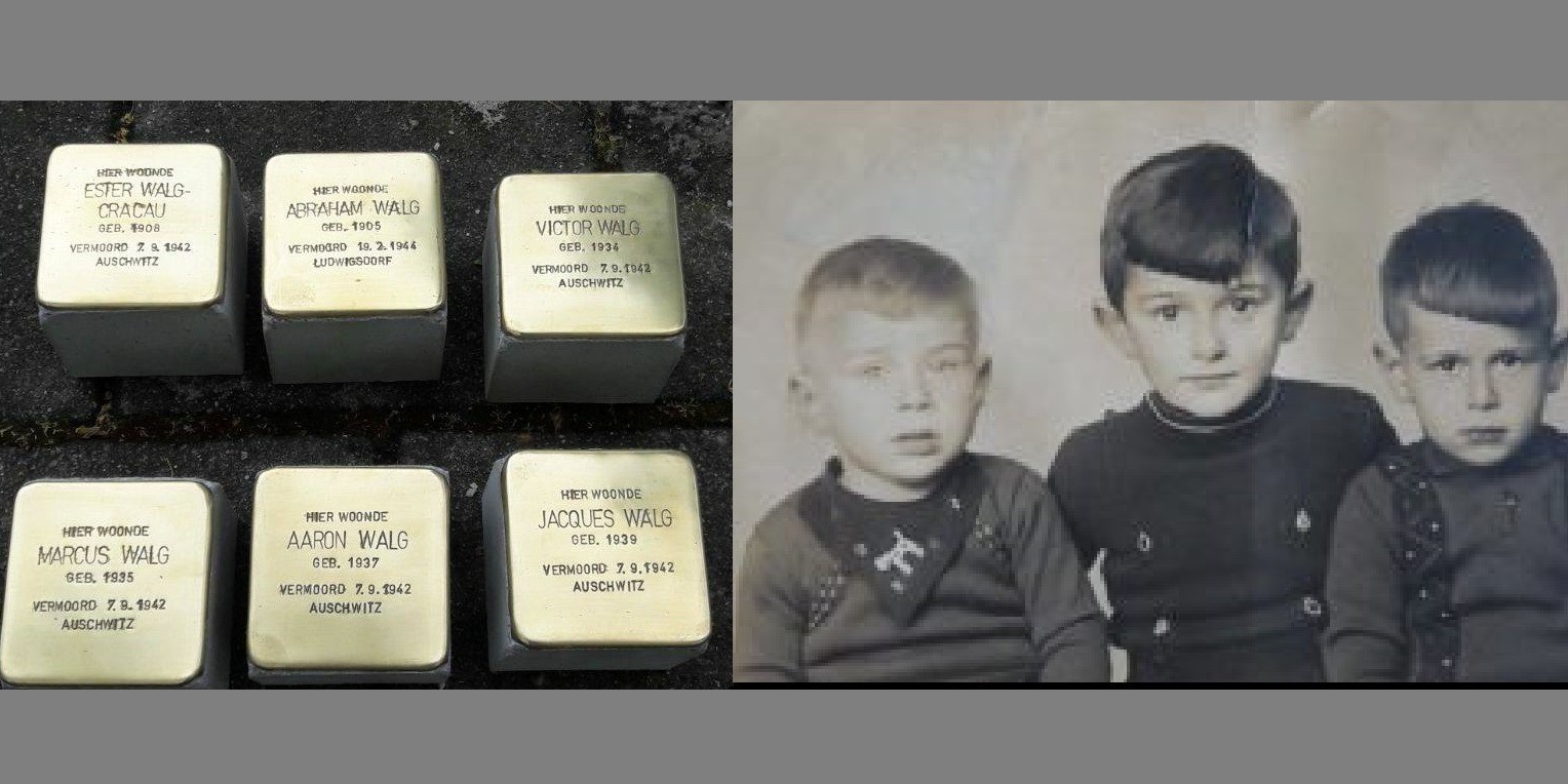 Abraham, Ester en kinderen Victor, Aaron en Jacques Walg vermoord ...