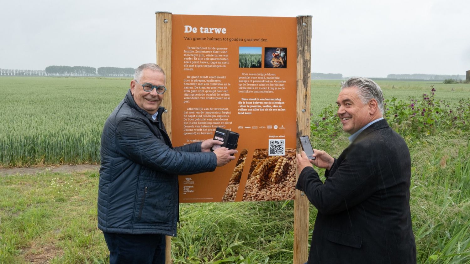 Informatieborden langs Zeeuws-Vlaamse akkers: "Van zaai tot op je bord ...